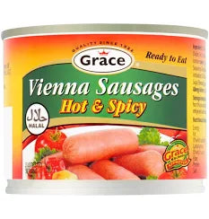 GRACE VIENNA SAUSAGE SPICY 5 OZ 3-PK – Caribbean Eat