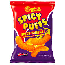 SUNSHINE CHEESE SPICY PUFFS 56 G 6PK – Caribbean Eat